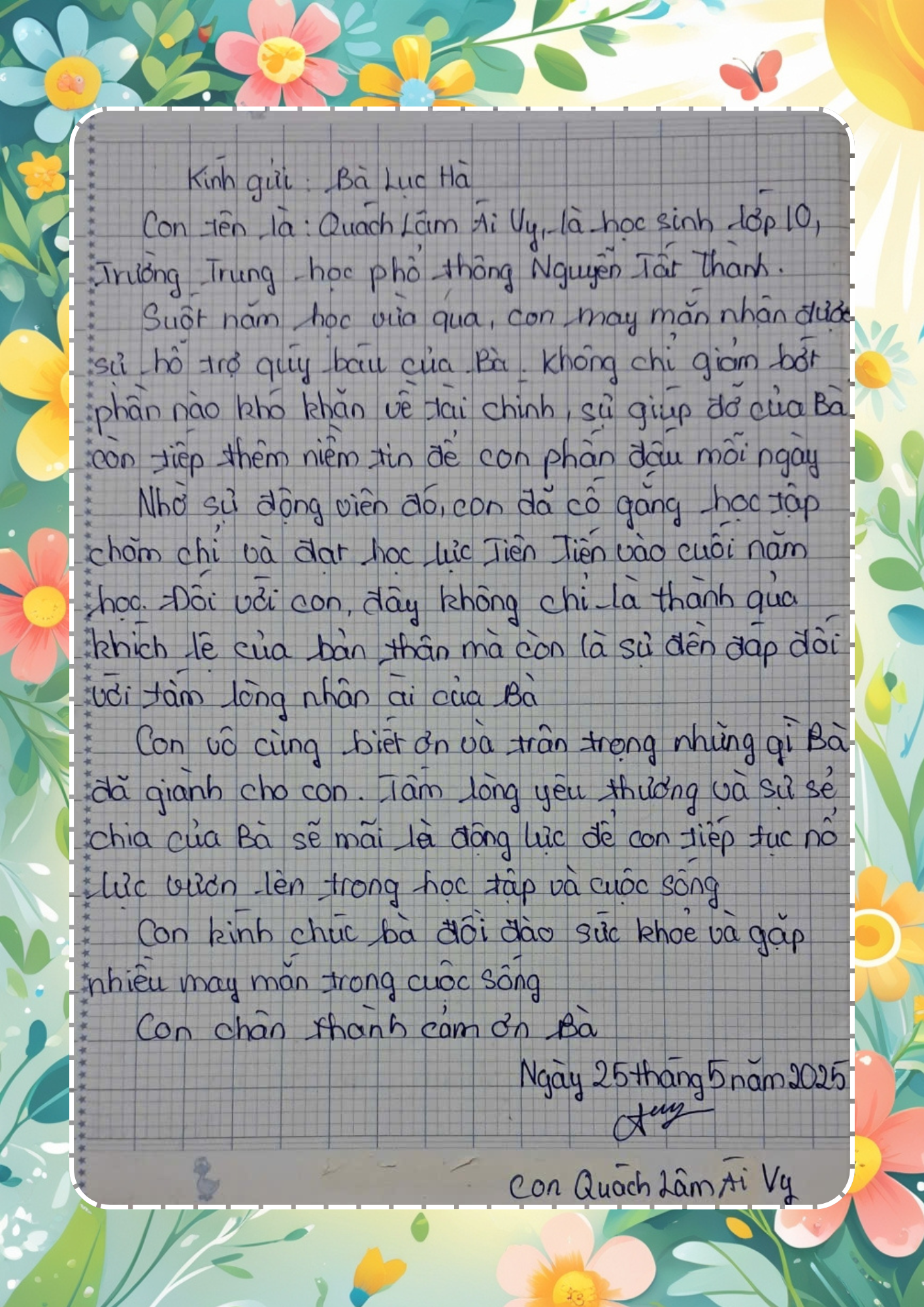 100 – Quách Lâm Ái Vy – Nụ Cười 3 – Em Đến Trường